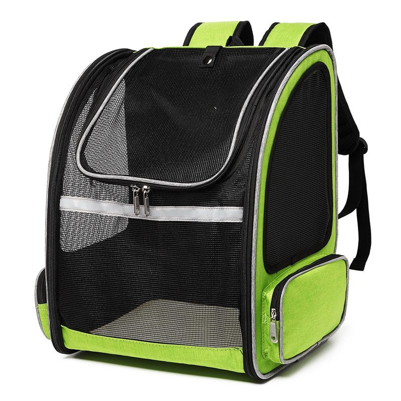 Dog Cat Backpack Bag Outdoor Mesh Travel Soft-Sided Small Pet Carrier ...