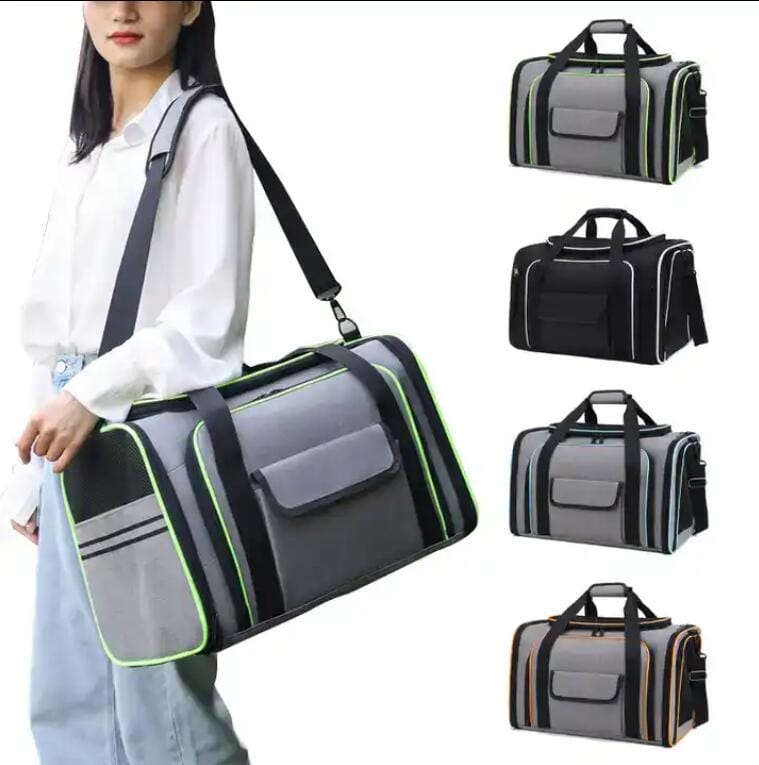 Soft-sided Plastic Breathable Travel Transparent Space Portable Dog Cat ...